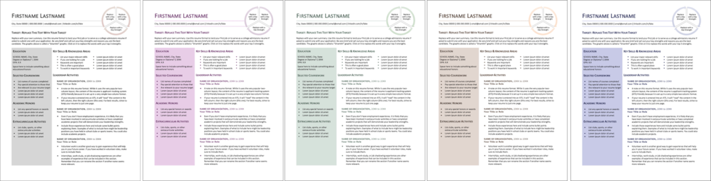 College Admissions Cover Letter Template (+ Other Coordinating Templates)