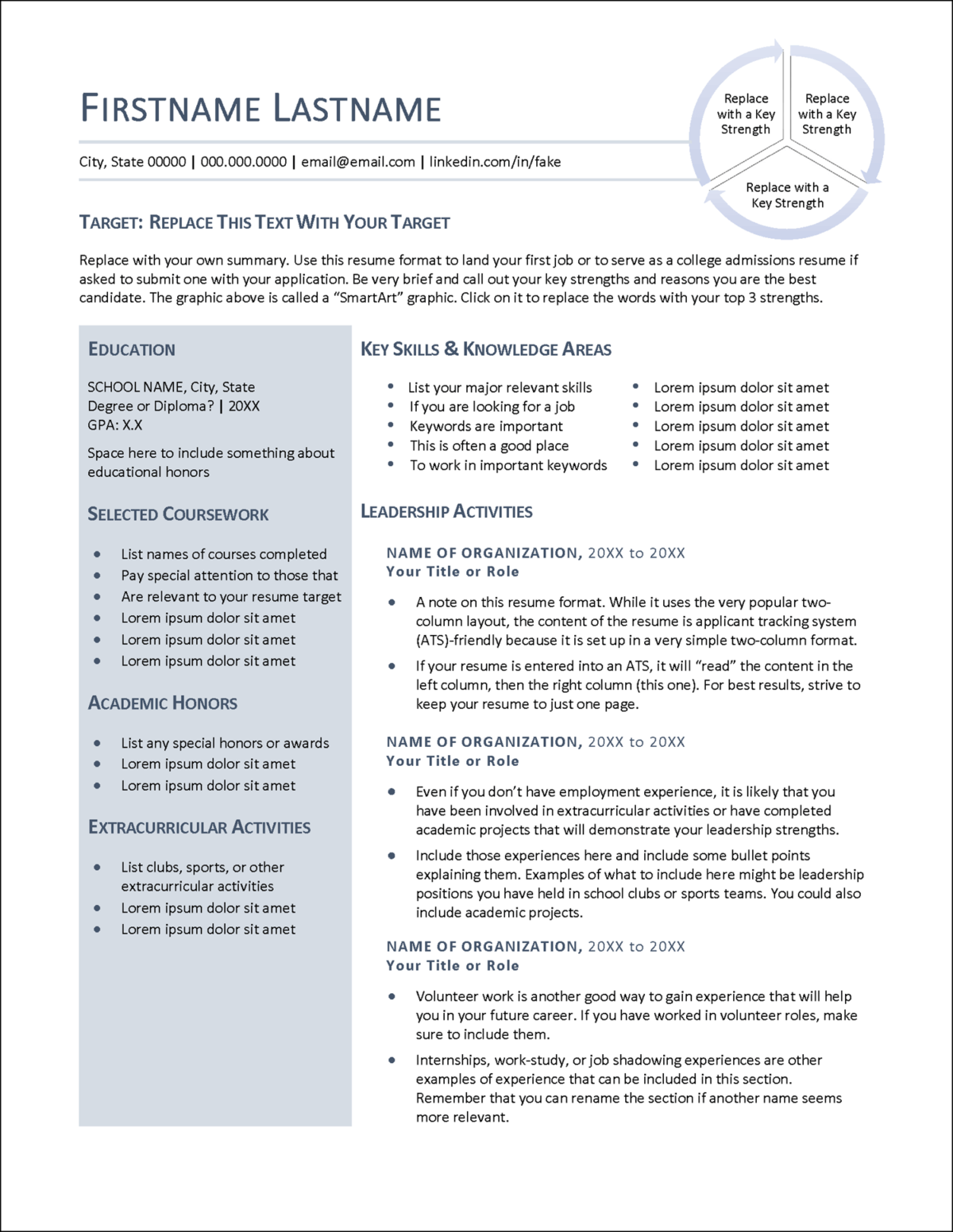4 Modern, ATS-Friendly Two-Column Resume Templates