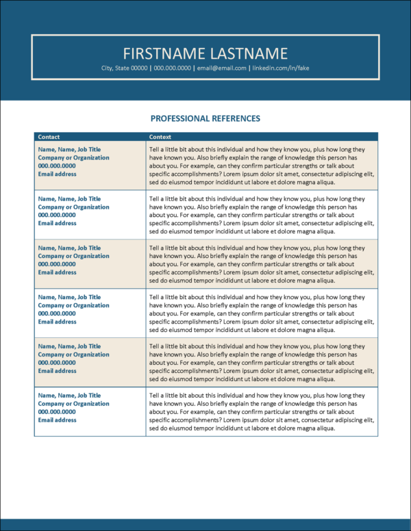 Create a Job-Winning Resume With References