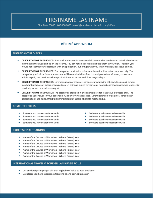 Create a Job-Winning Resume With References