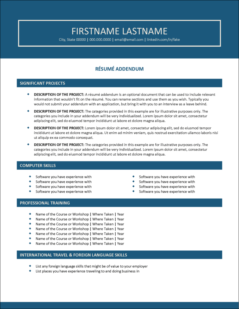 Create a Job-Winning Resume With References