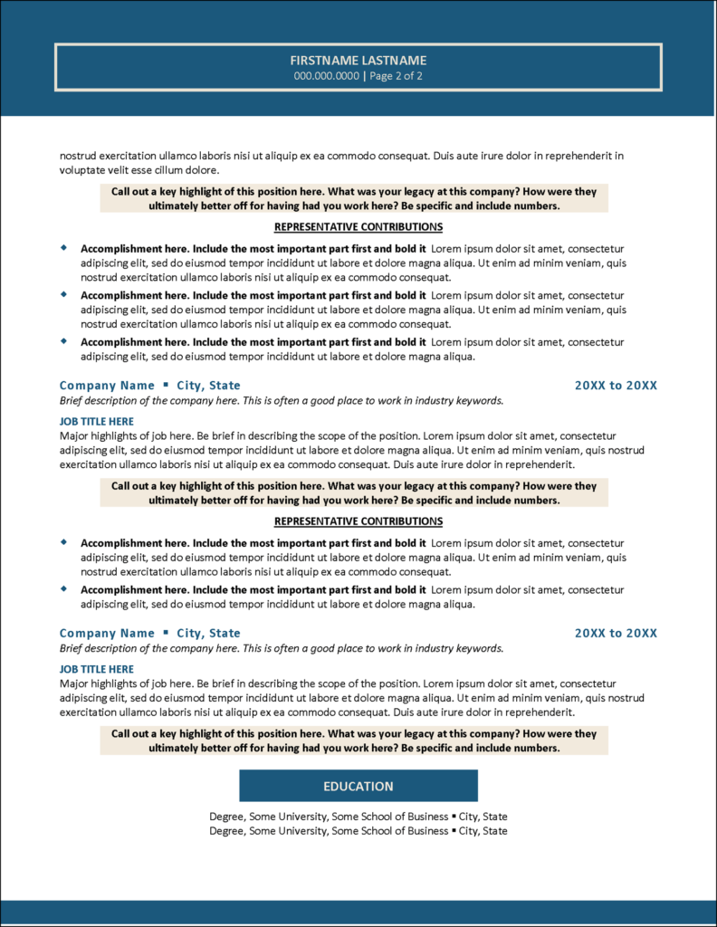 4 Modern, ATS-Friendly Two-Column Resume Templates