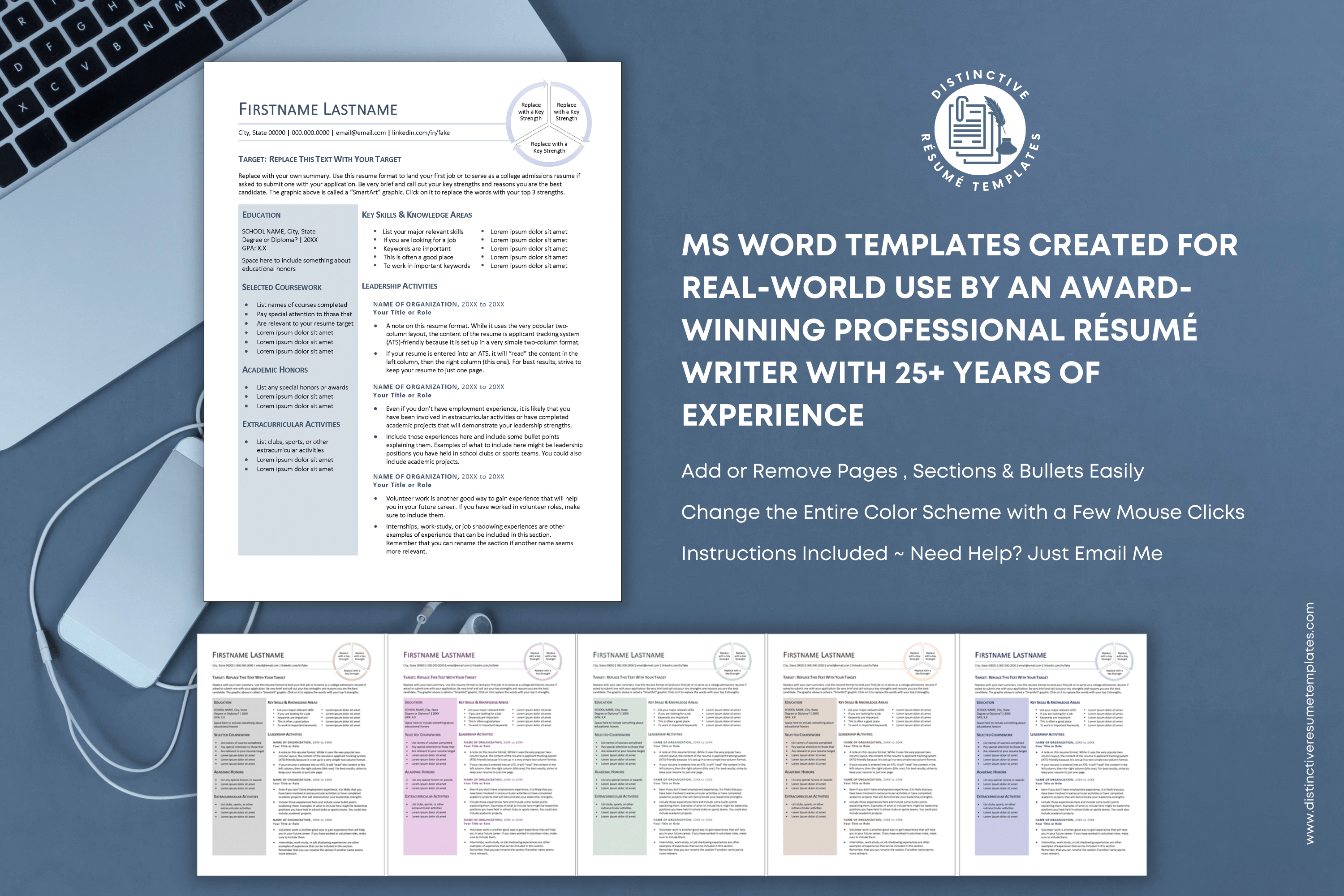 College Admissions Resume Template