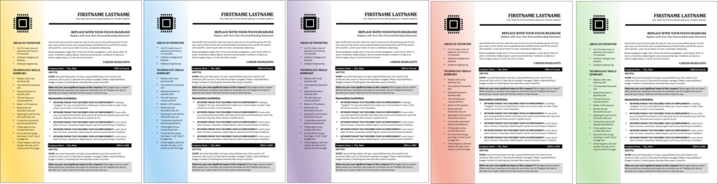 Computer Science Resume Template | Distinctive Resume Templates