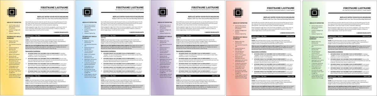 Computer Science Resume Template | Distinctive Resume Templates