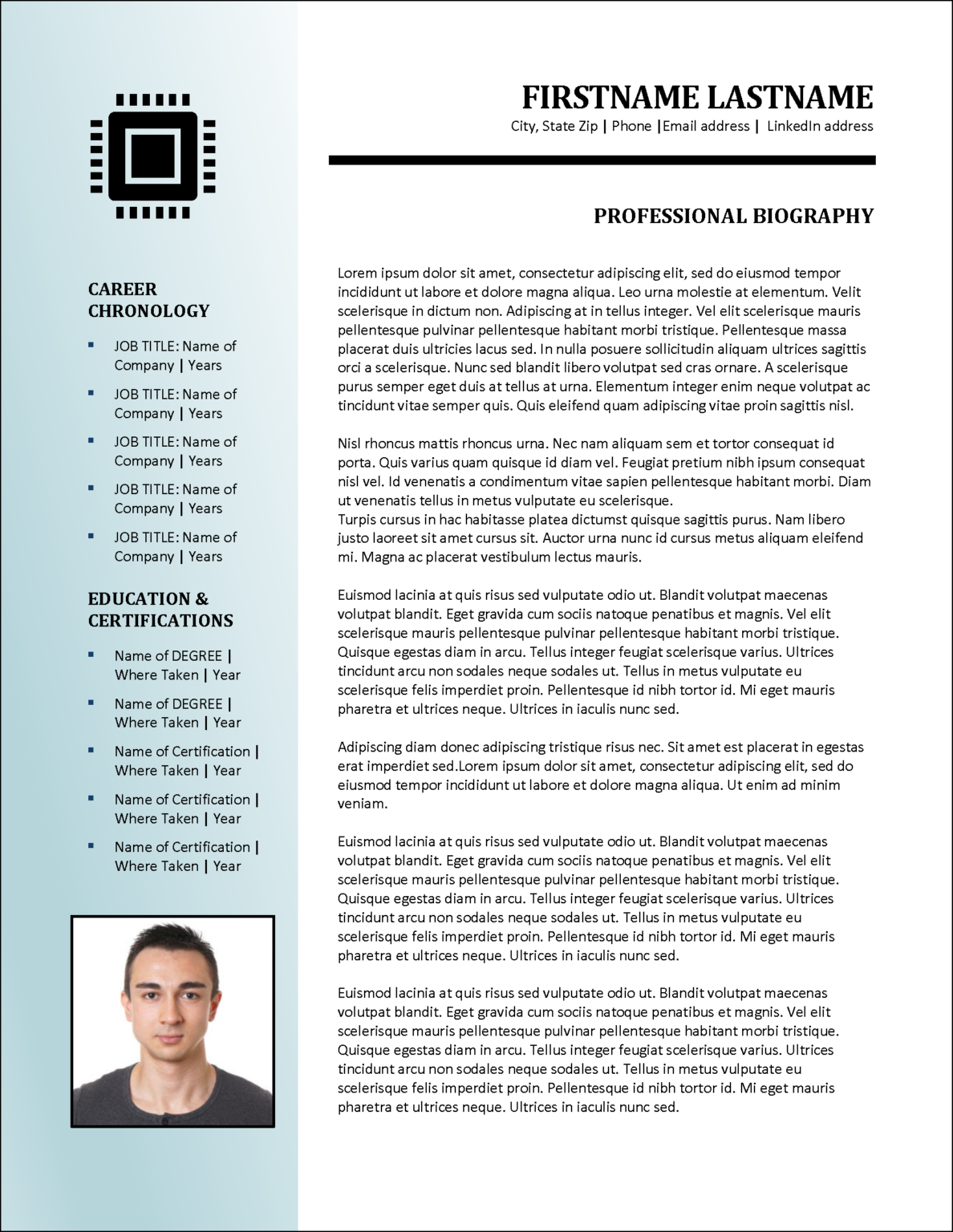 Computer Science Resume Template | Distinctive Resume Templates