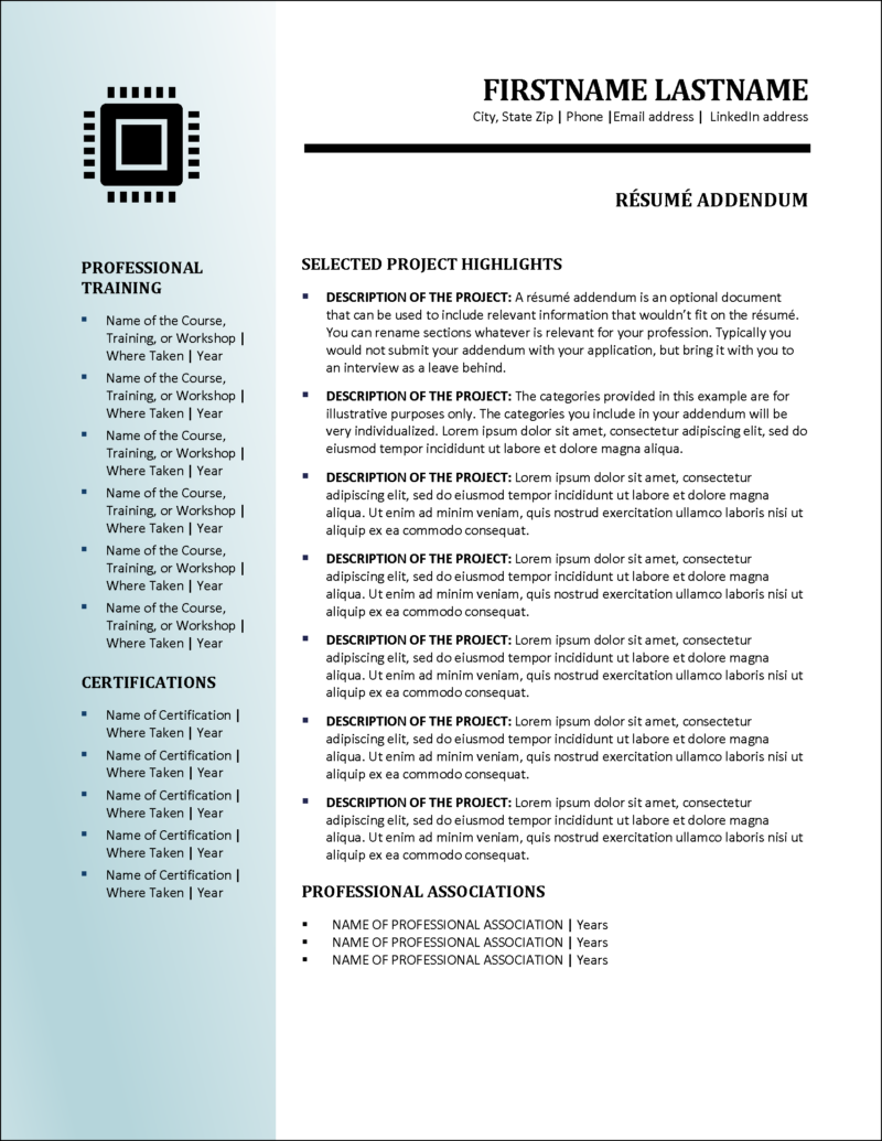 Computer Science Resume Template | Distinctive Resume Templates