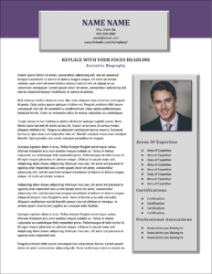 Downloadable C-Suite Resume Template for Microsoft Word