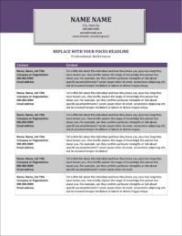 Downloadable C-Suite Resume Template for Microsoft Word