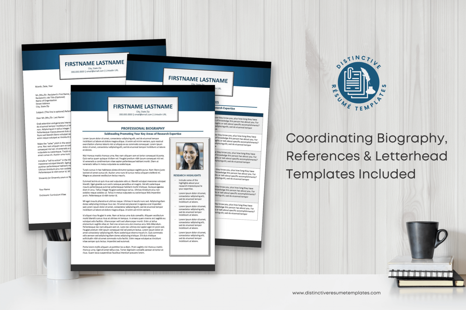 Modern Research CV Template for Microsoft Word