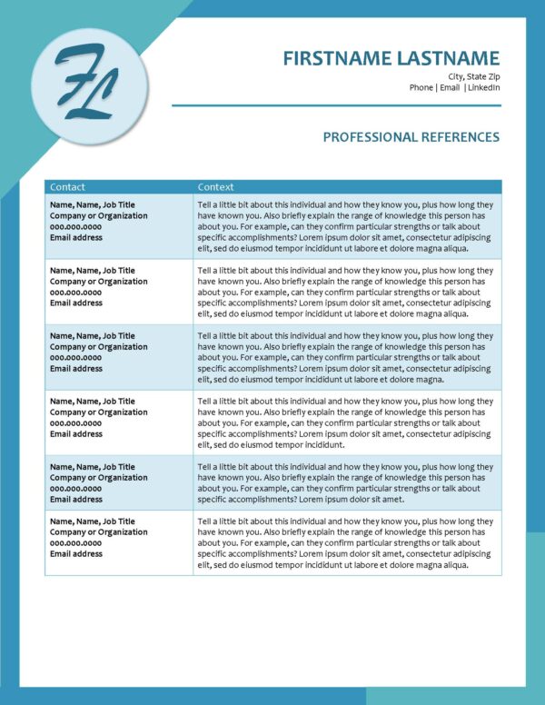 Customizable Resume Template for Microsoft Word