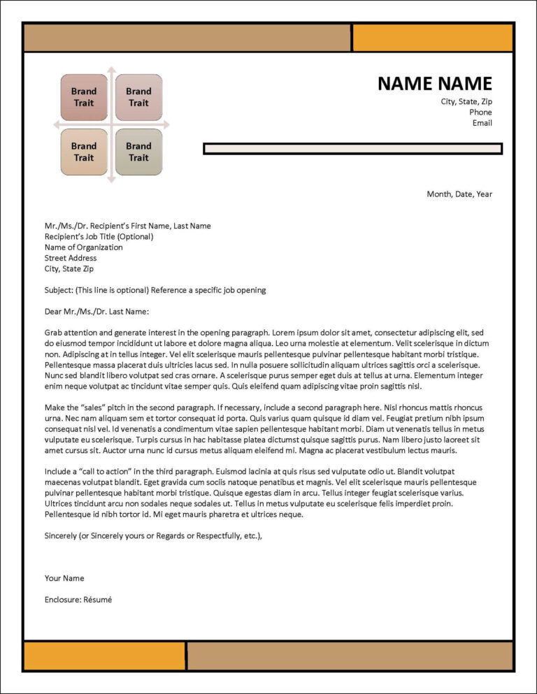 Premium Professional Biography, References & Cover Letter Templates