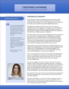 MS Word Template for Social Media on Your Resume