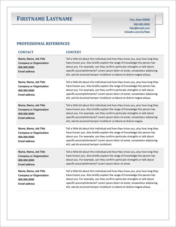 Easy-to-Customize, Sophisticated Template for Your Resume