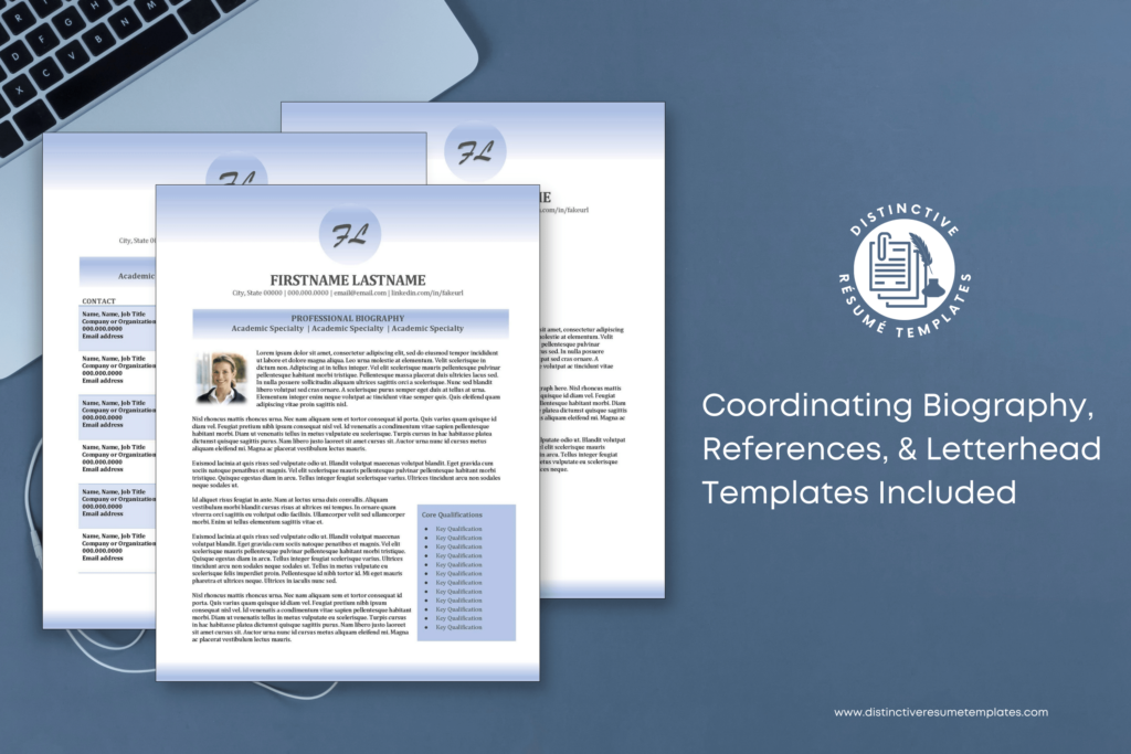 Modern Academic CV Template for Microsoft Word