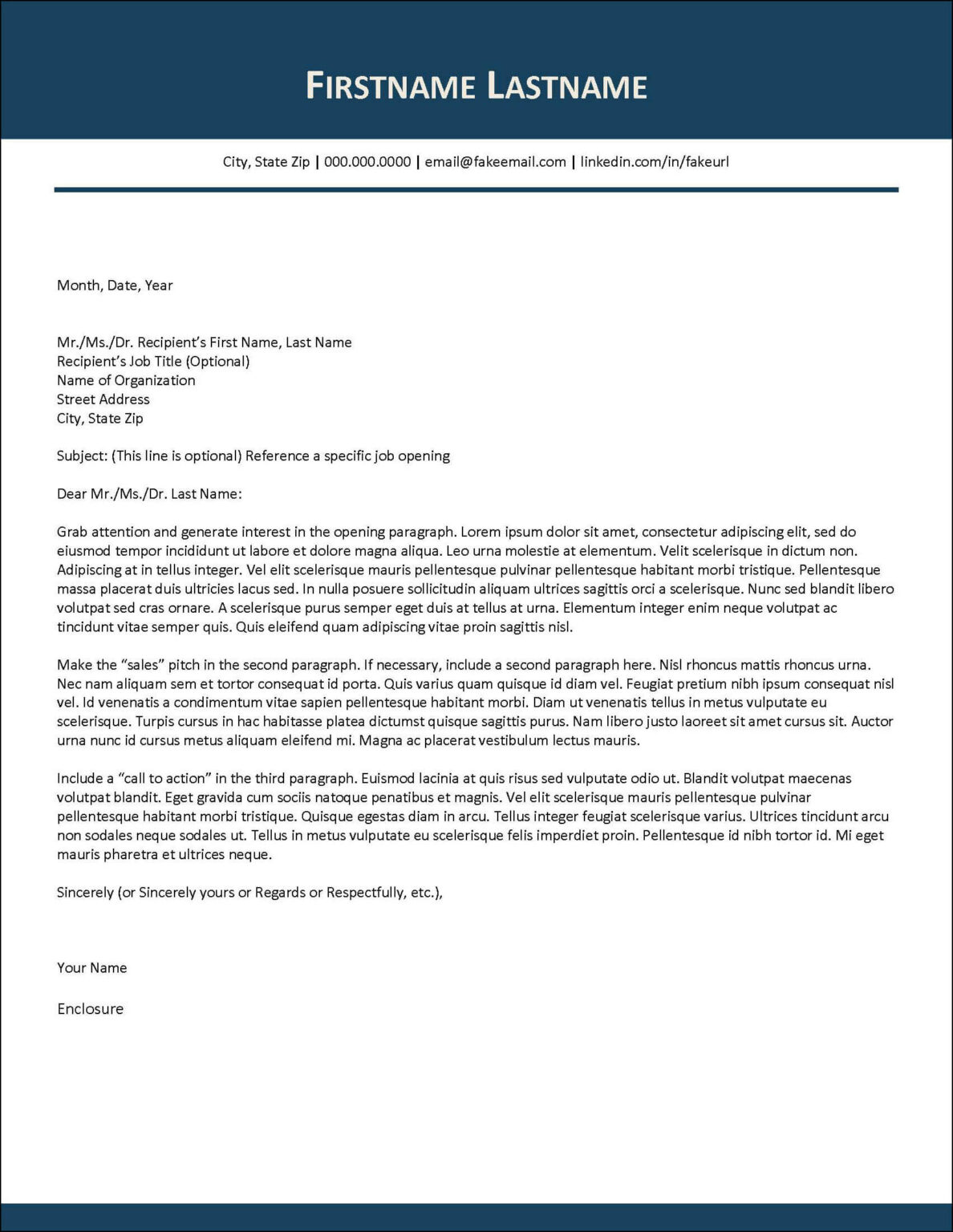 Assured Return Biography, References & Letterhead Templates