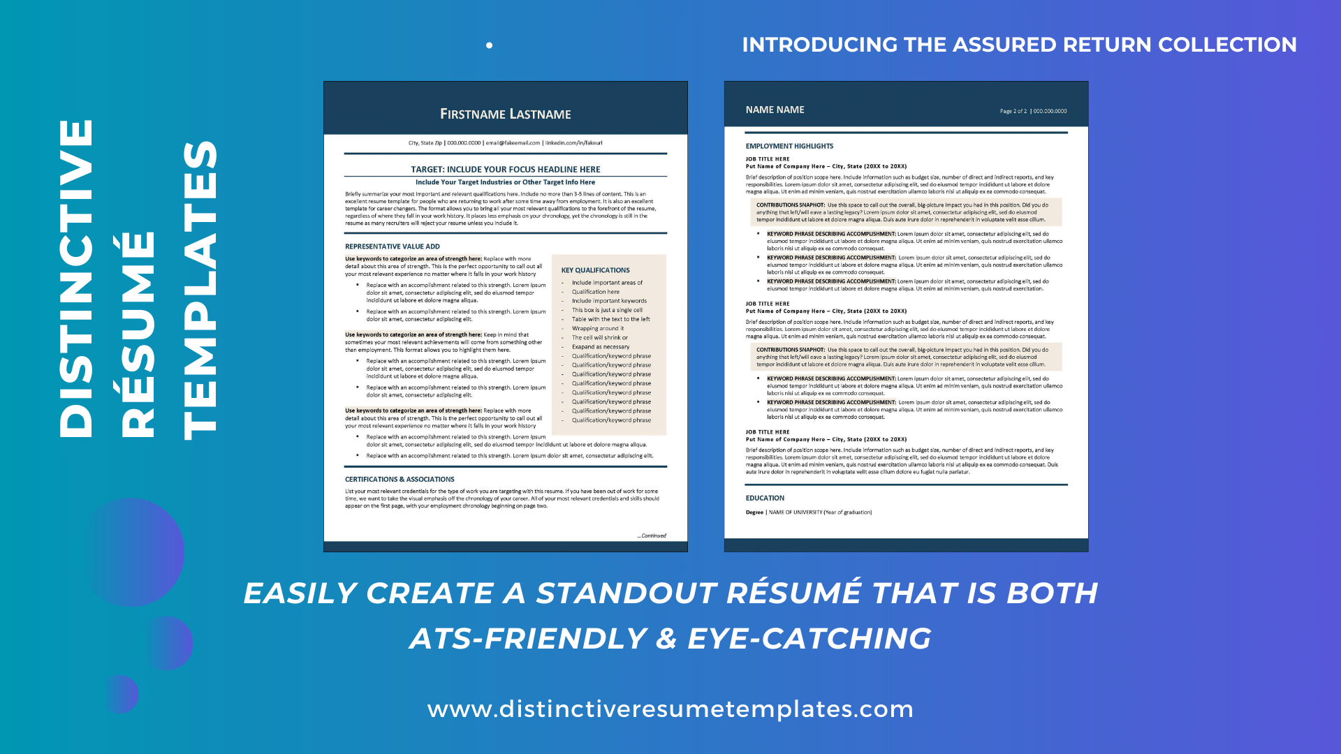 Job-Winning Return-to-Work Resume Template
