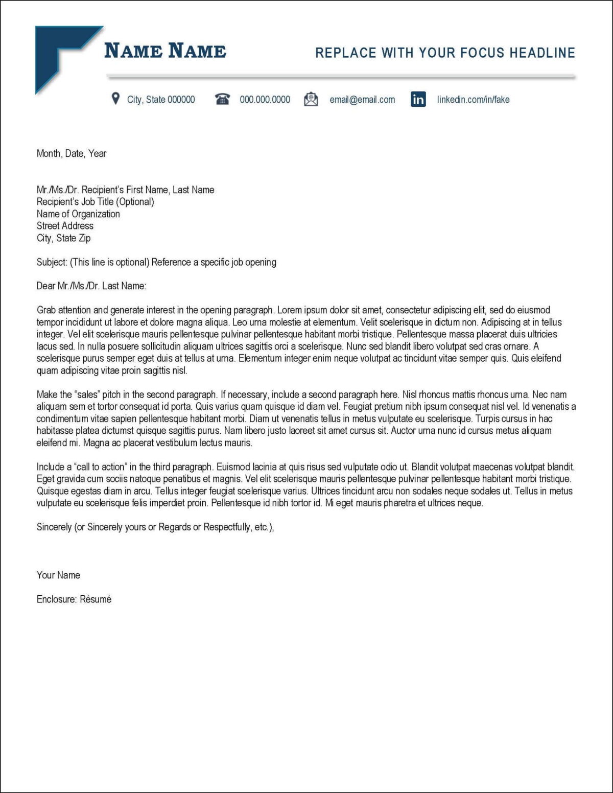 Resume for Board of Directors - Premium Word Template