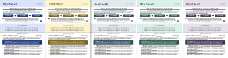 Good Resume Template for Professional & Executive Resumes