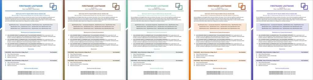 Custom-Designed Professional CV Template for MS Word
