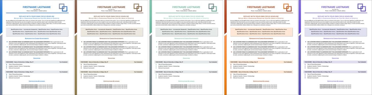 Custom-Designed Professional CV Template for MS Word