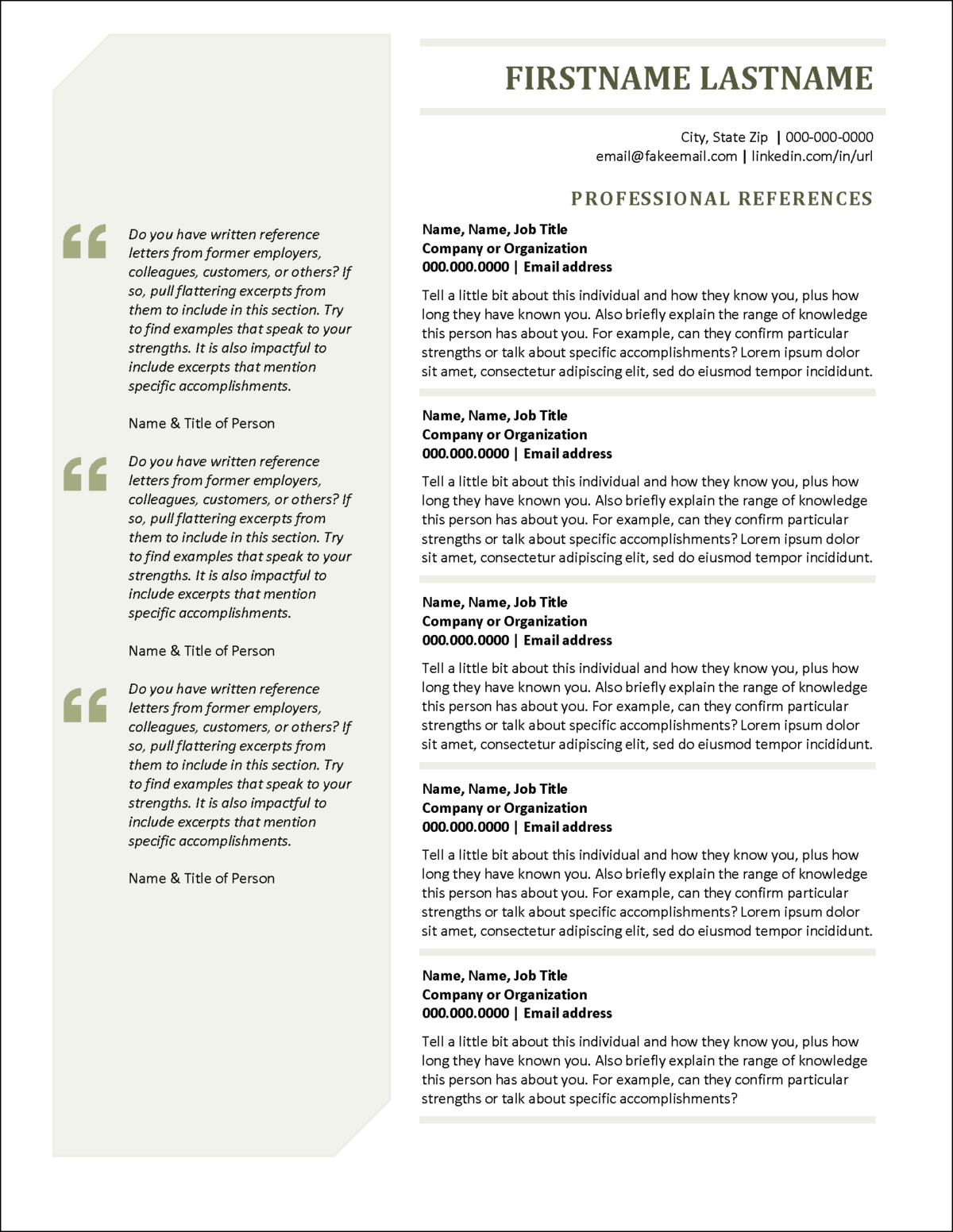 Eye-Catching & Elegant Executive Resume Template