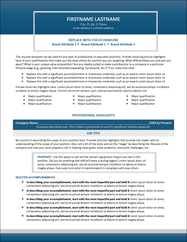 2025's Best Resume Templates - Distinctive Resume Templates