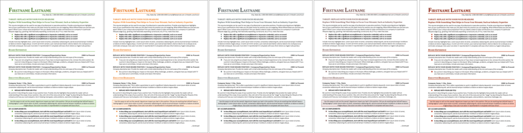Simple Executive Resume Template for Word