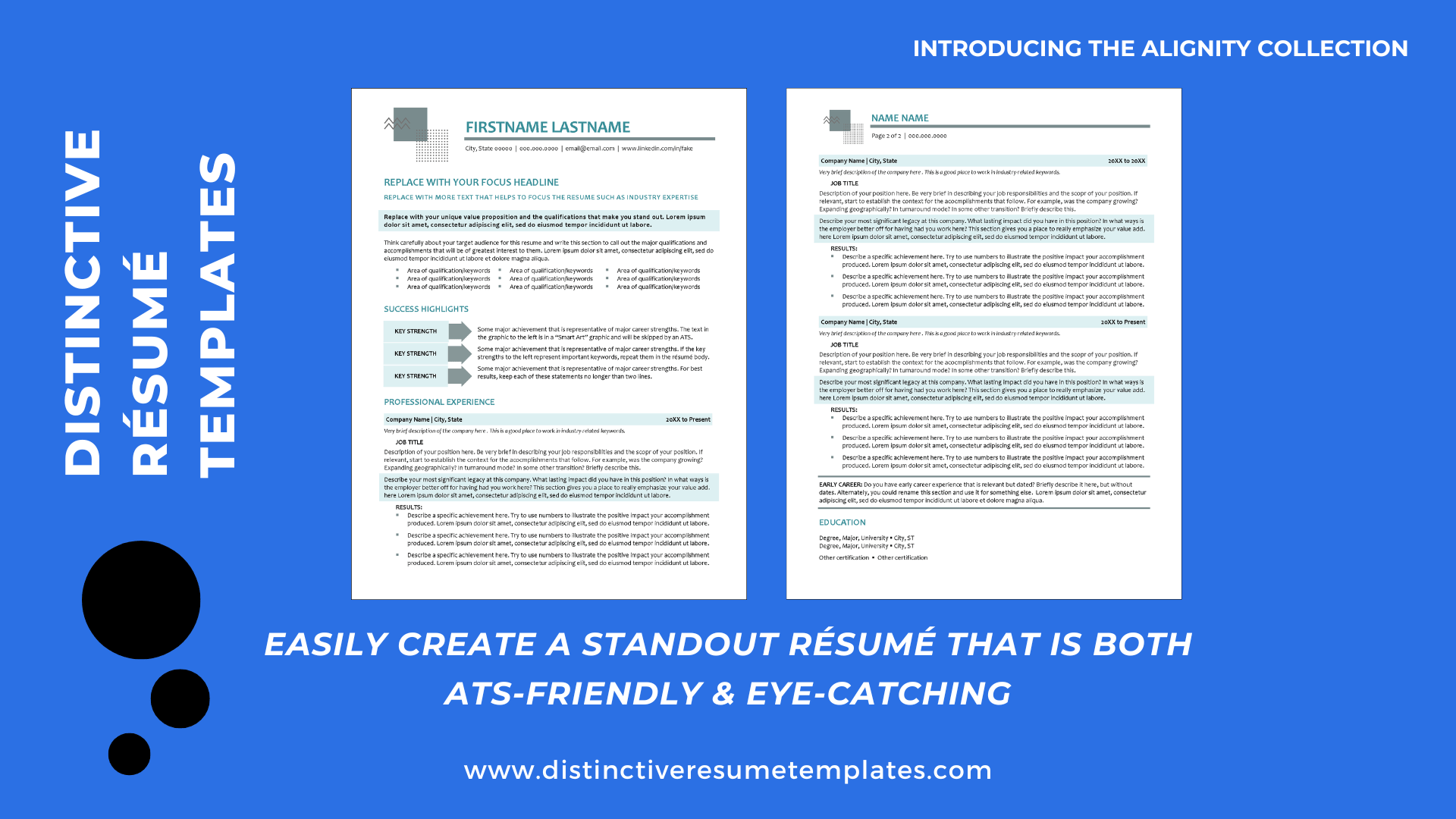 Premium MS Word Template for a Stylish Resume Format
