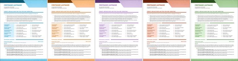 Artificial Intelligence Resume Template for the AI Job Market