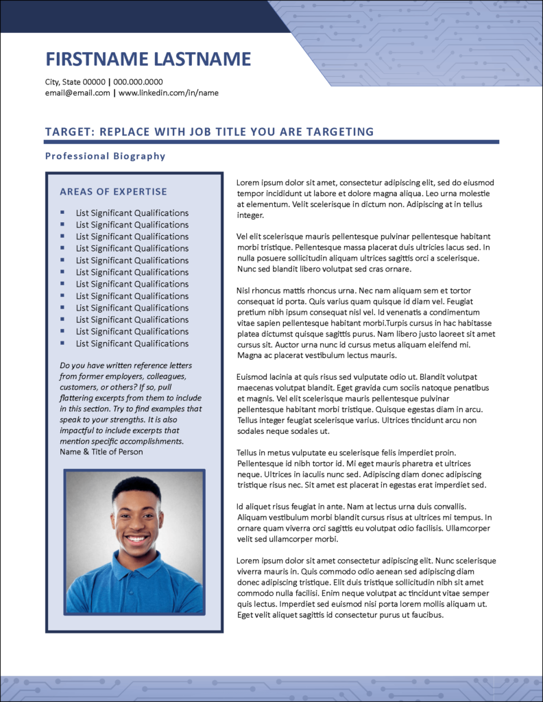 Artificial Intelligence Resume Template for the AI Job Market