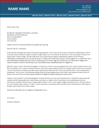 Vibrant Resume Template for MS Word