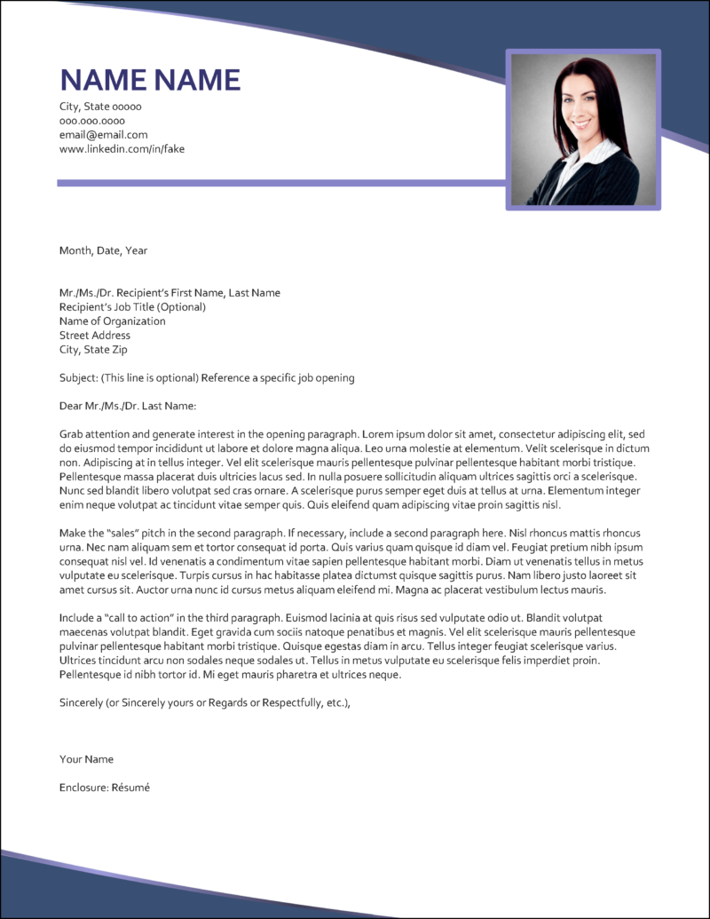 MS Word Template for Creating a Resume for Project Management