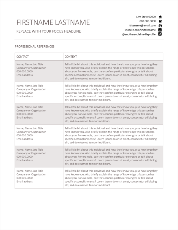 Minimalist Design Resume Template | ATS-Optimized, Easy to Use