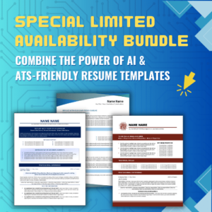 Special AI Job Search Bundle - Distinctive Resume Templates
