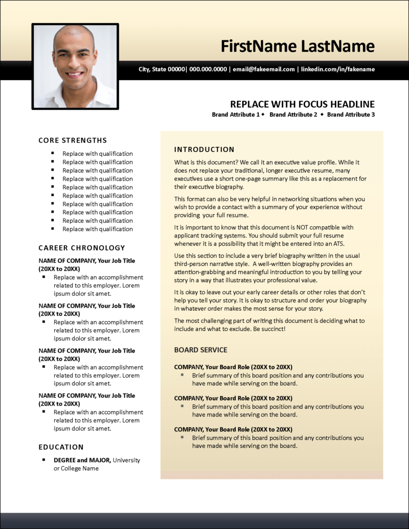 Premium Customer Service Resume Template for Word