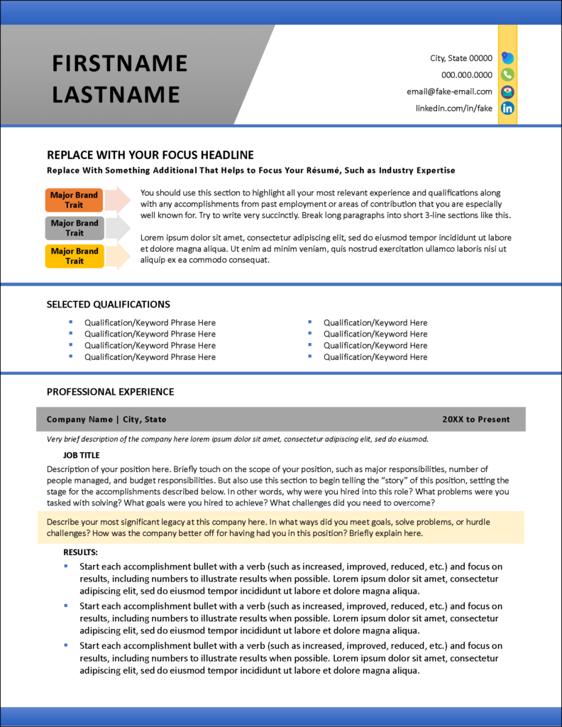 Vibrant Manager Career Templates to Make a Lasting Impression