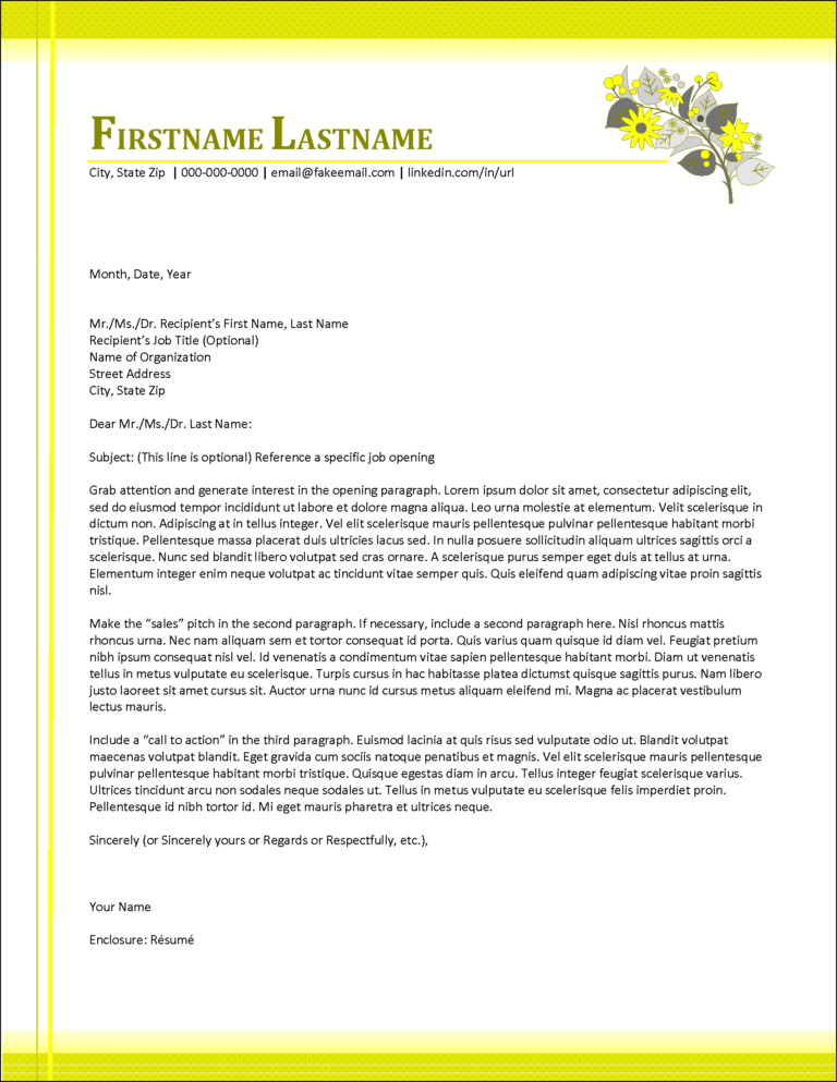 Beautiful Executive Profile, Bio, References & Letter Templates