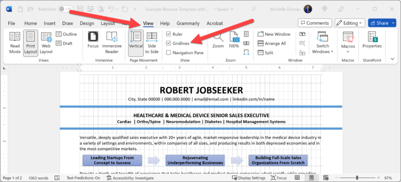 35 Microsoft Word Tips & Tricks To Make Creating a Resume Easy