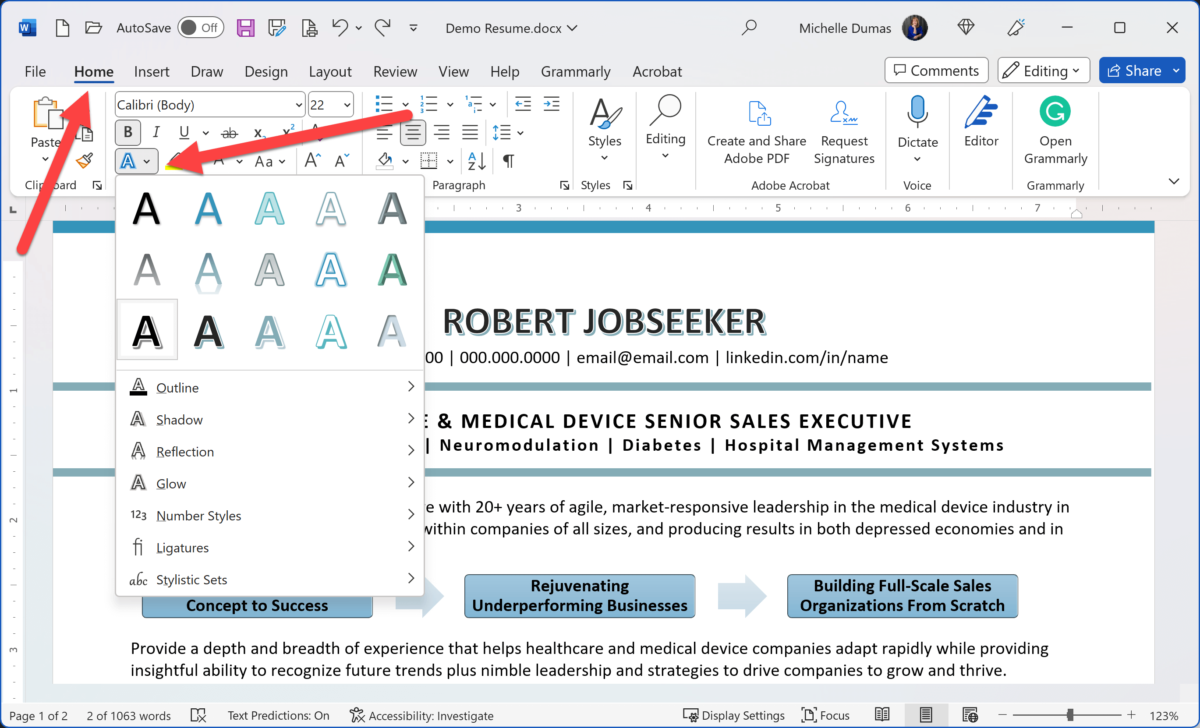 35 Microsoft Word Tips & Tricks To Make Creating a Resume Easy