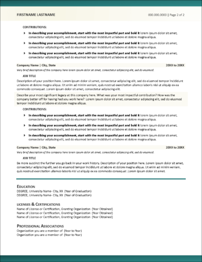 Networking Resume, Biography, References & Cover Letter Templates