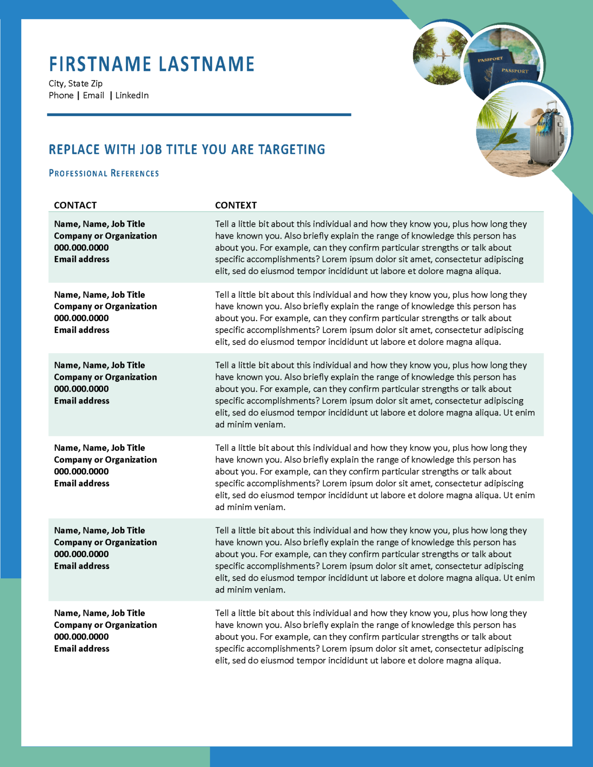 Stand Out & Get Hired With This Travel and Tourism Resume Template