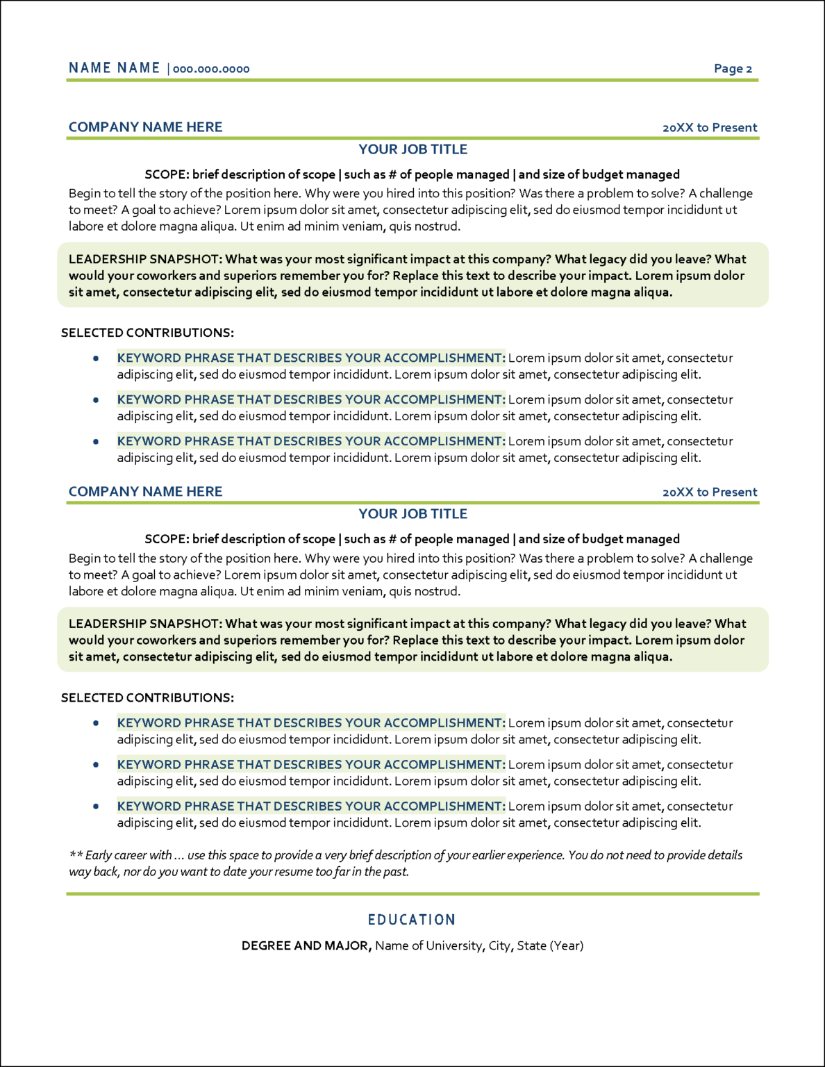 Stay Ahead of the Curve With This Trendy Resume Template