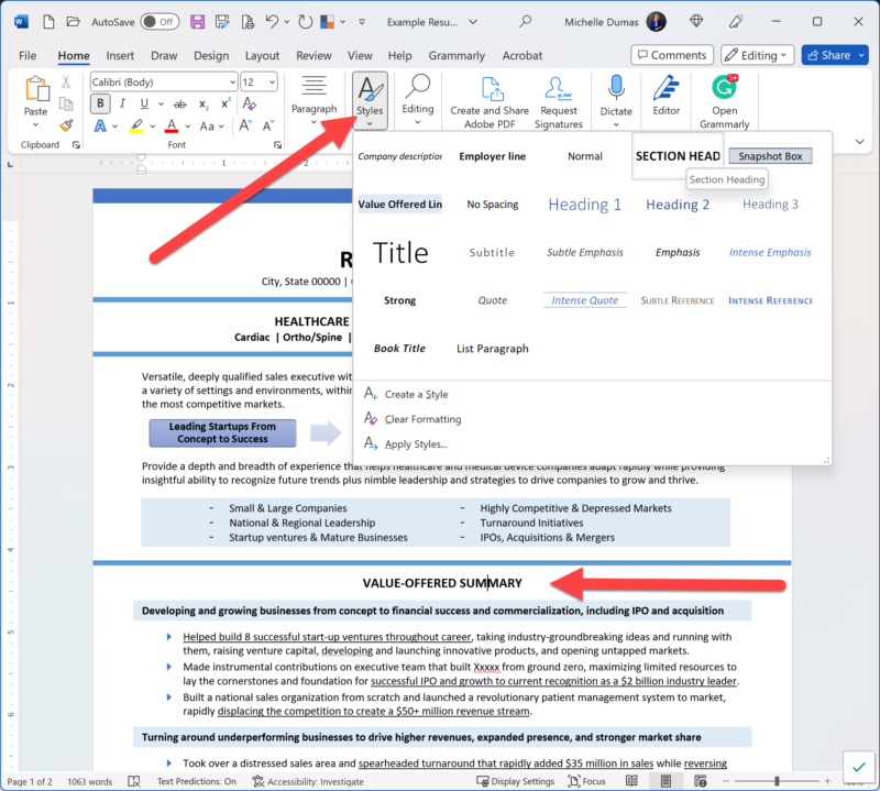 35 Microsoft Word Tips & Tricks To Make Creating a Resume Easy