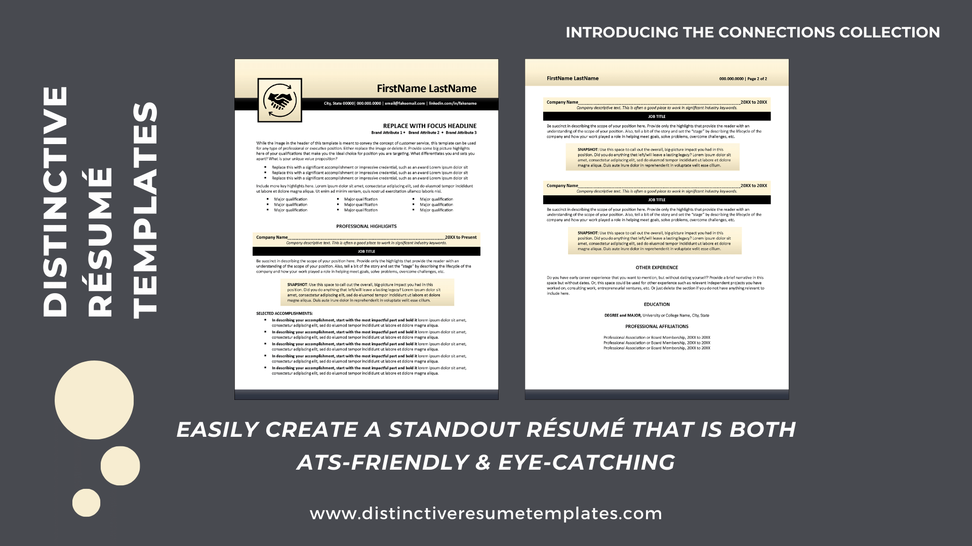 Premium Customer Service Resume Template for Word