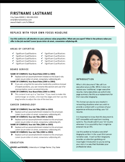 Dynamic Resume Format for Professionals | Distinctive Templates