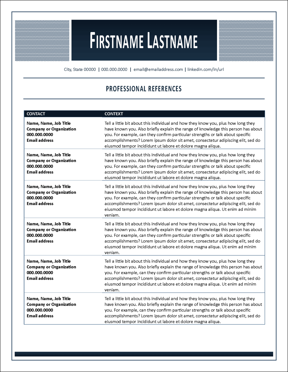 Traditional, Structured Resume Template with Modern Touches ...