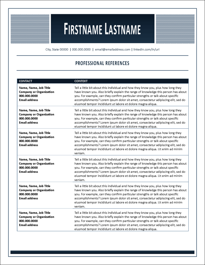 Traditional, Structured Resume Template with Modern Touches ...