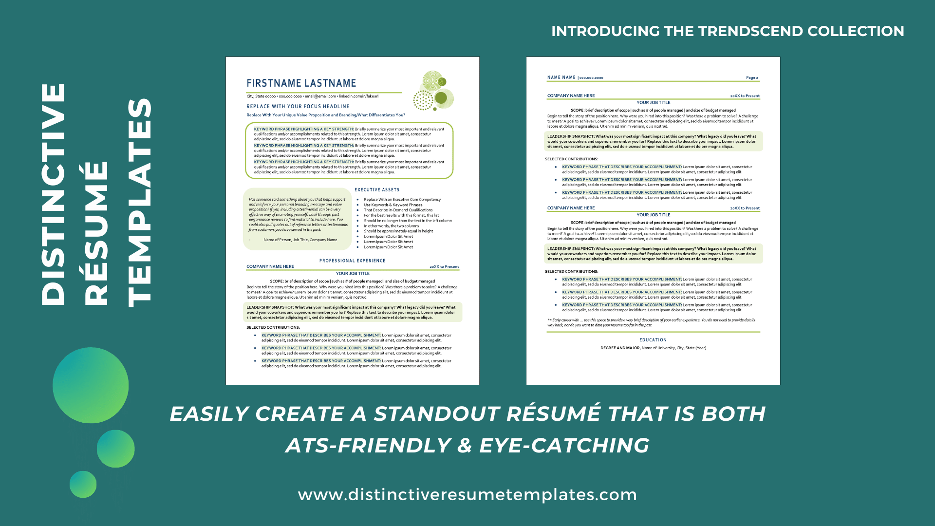 Stay Ahead of the Curve With This Trendy Resume Template