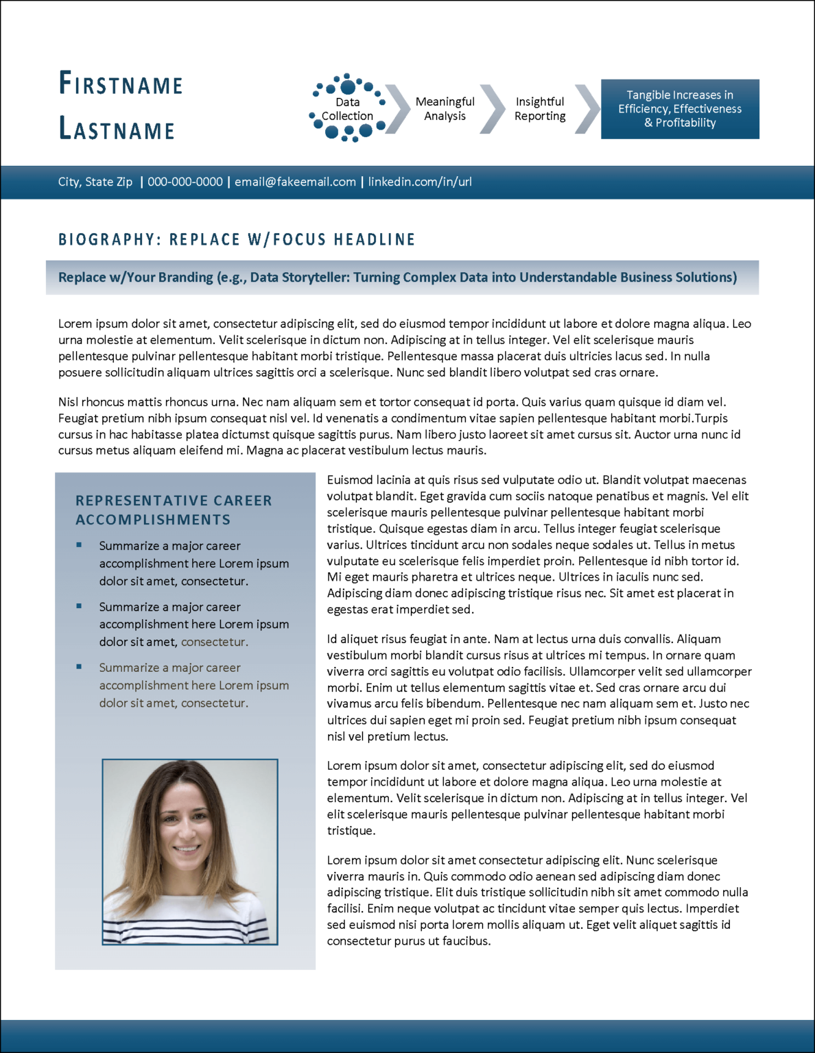 Premier Data Analyst Resume Template | Distinctive Templates